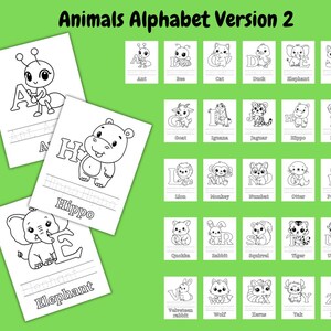 352 Pages Animals Learning Bundle for Kids, Animals Coloring, Animal ...
