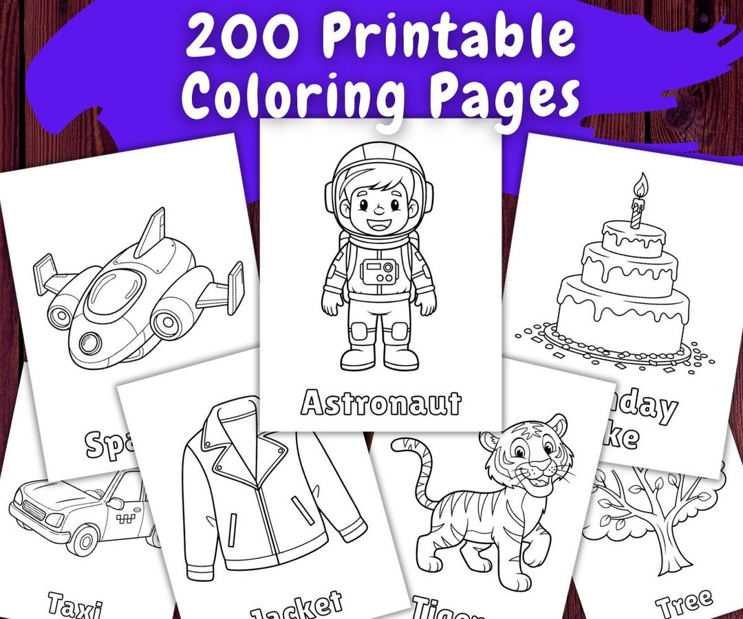 200 Printable Coloring Pages for Kids, Preschool, Toddlers ...
