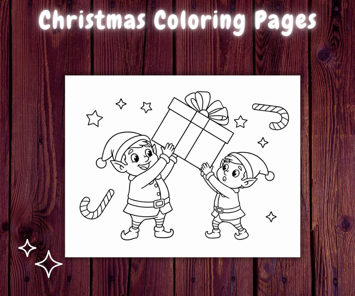 Christmas Coloring Book, Christmas Coloring Pages, Christmas Coloring ...