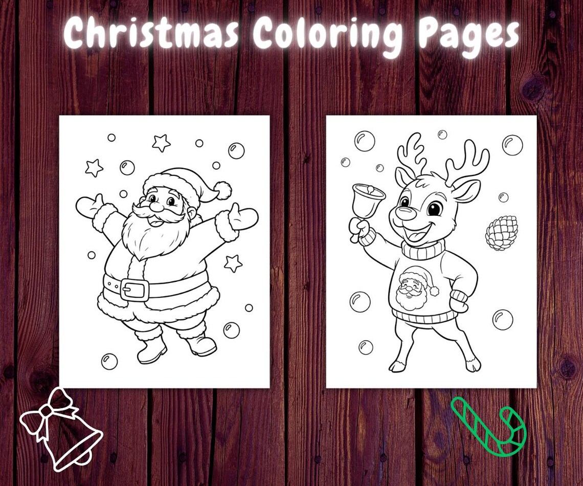 Christmas Coloring Book, Christmas Coloring Pages, Christmas Coloring ...
