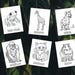 45 Jungle Animal Coloring Page for Kids, Safari Animals Coloring Book ...
