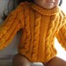 Doll Irish Cable Sweater PDF Knitting Pattern - Hand Knit for the 18 ...