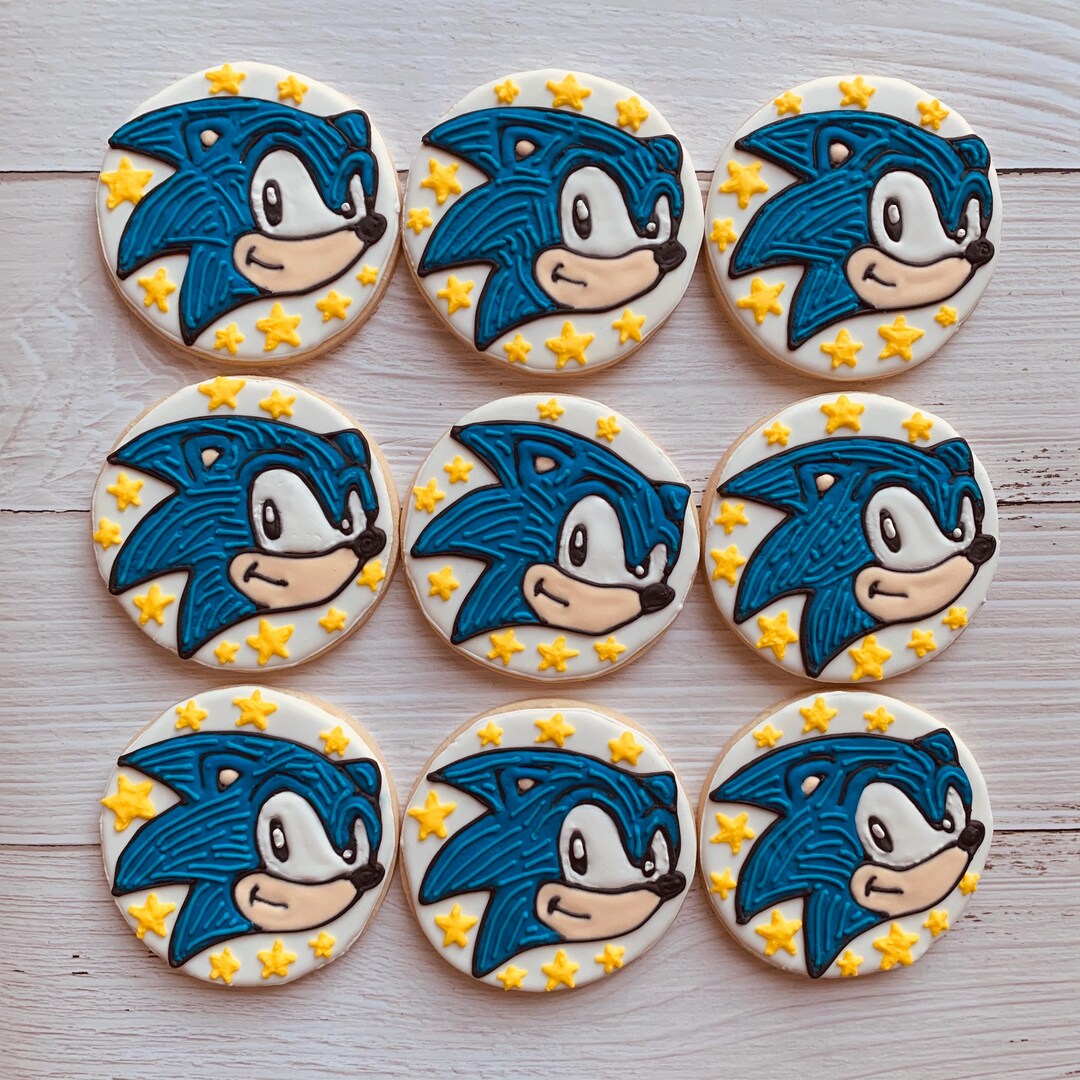 Sonic the Hedgehog Cookies | Custom Cookies | Decorated Cookies - Etsy