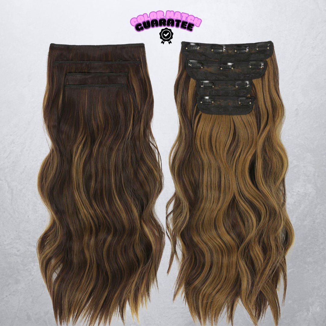 Piano Color Hair Piece, Long Hair Piece, 22 Inc Straight Hair ...