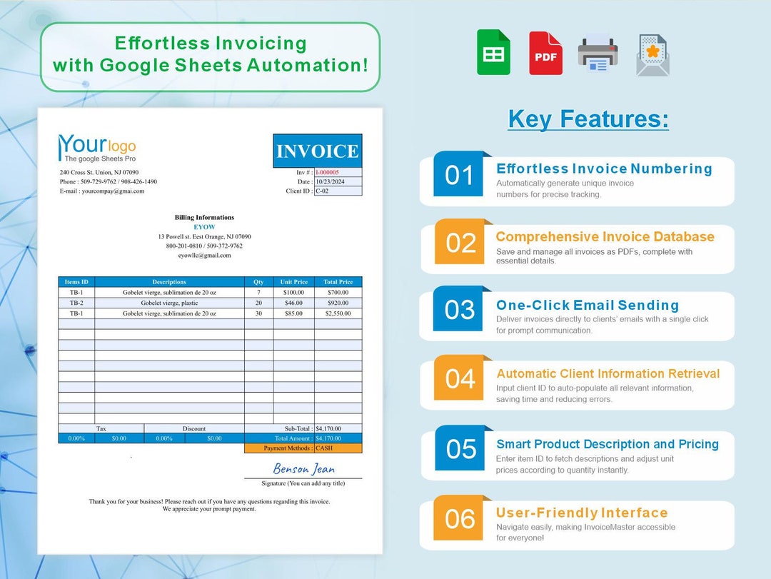 Invoicemaster - Your Ultimate Automated Invoicing Solution - Etsy