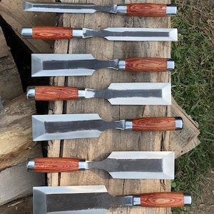 Chisel Set, Woodworking Chisel Set,07(seven) Pieces Hand Forged Chisel ...