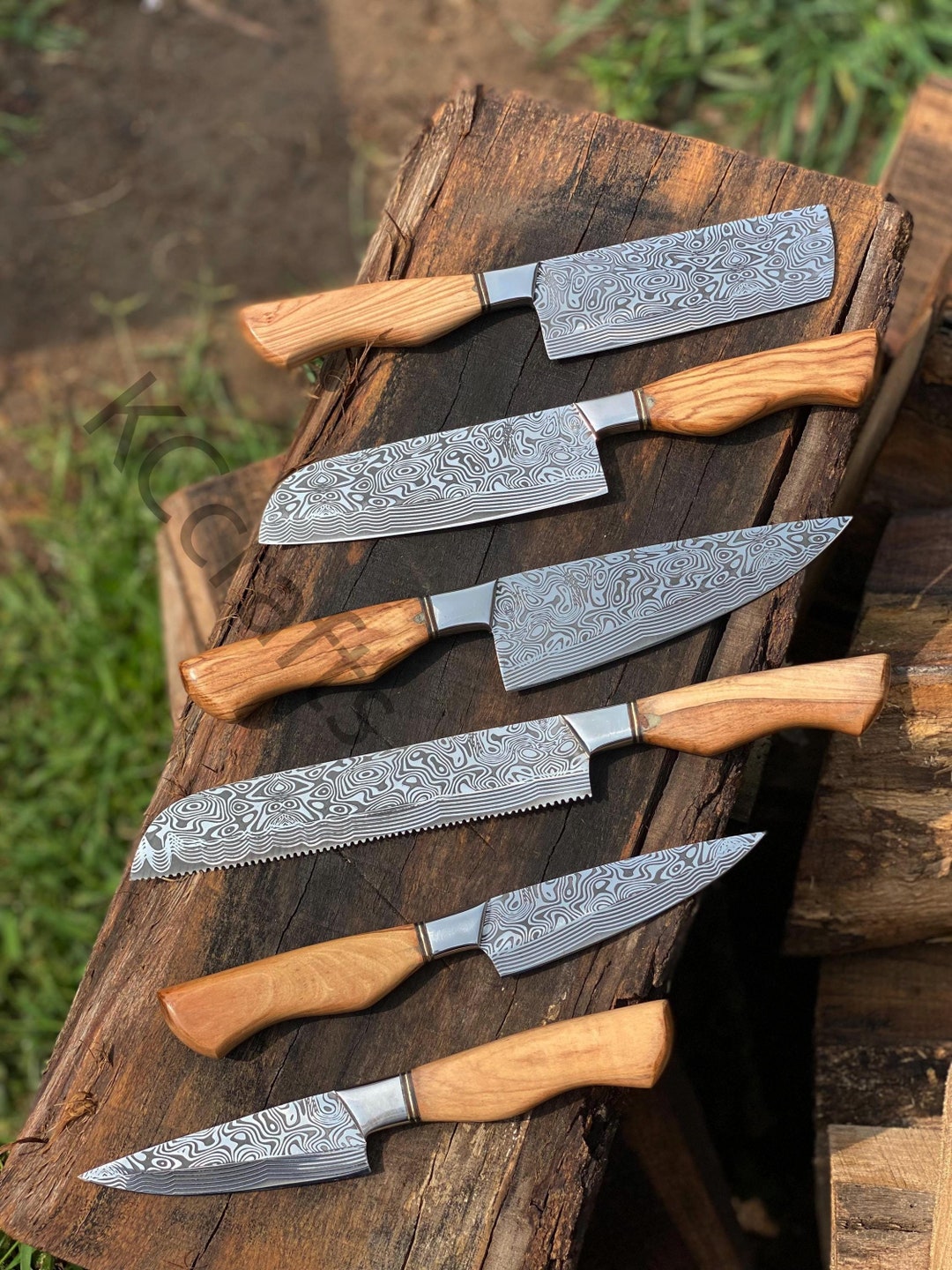 Handmade Kitchen Knife Set, Chef Knife Set, Knive Set |legendary Master ...