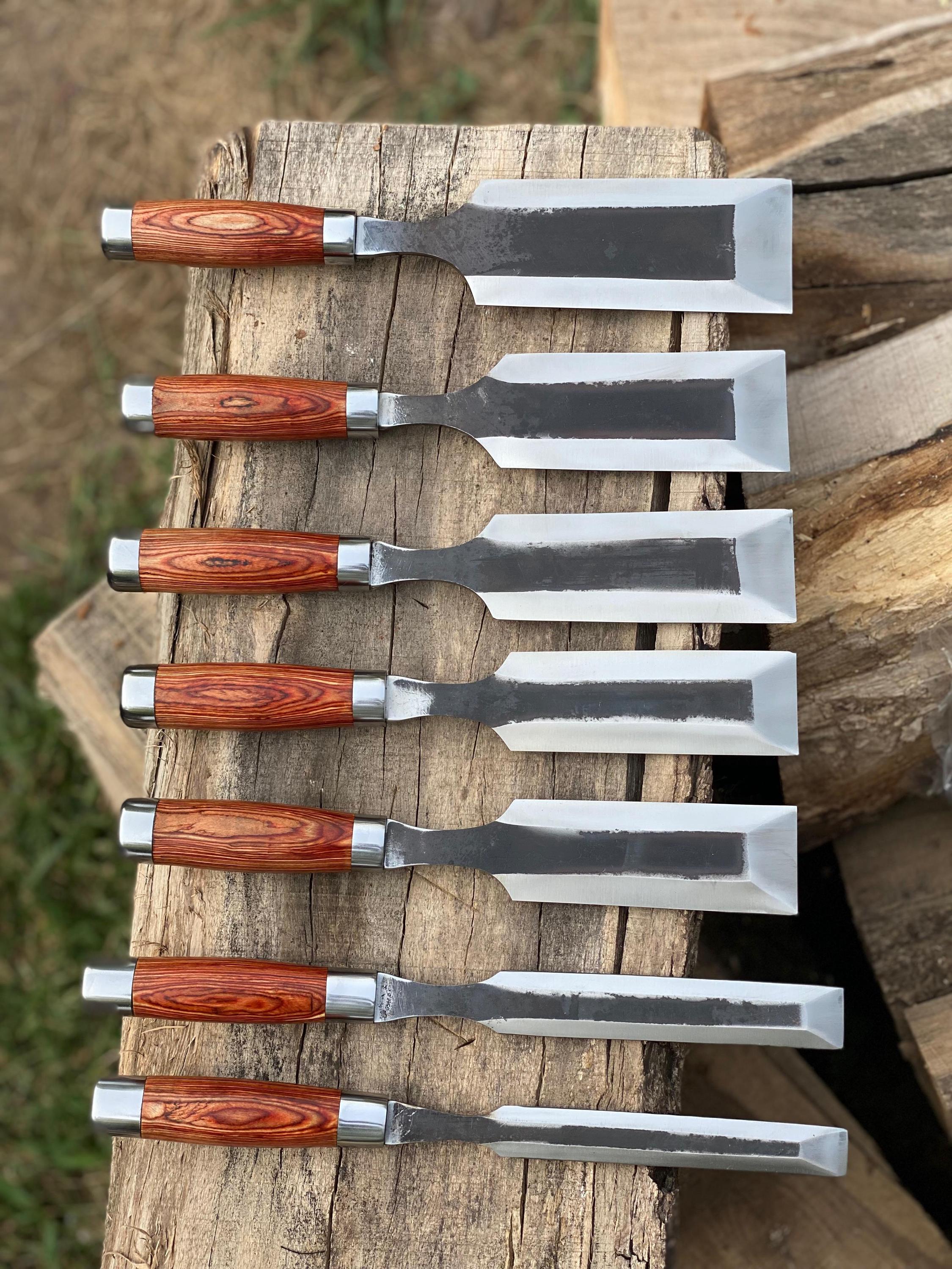 Chisel Set, Woodworking Chisel Set,07(seven) Pieces Hand Forged Chisel ...