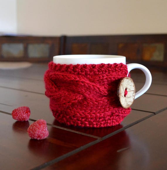Tea Cup Cozy Knitting Pattern Chook Chook Mug Cosy | PDF Knitting