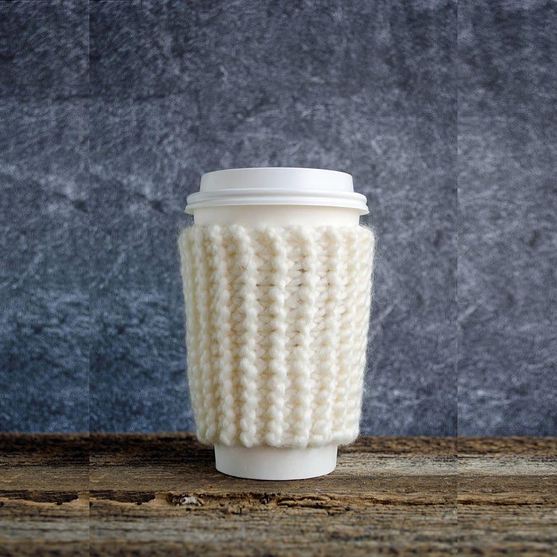 Easy Knitting Pattern Knit Coffee Cozy Pattern Knit Coffee - Etsy