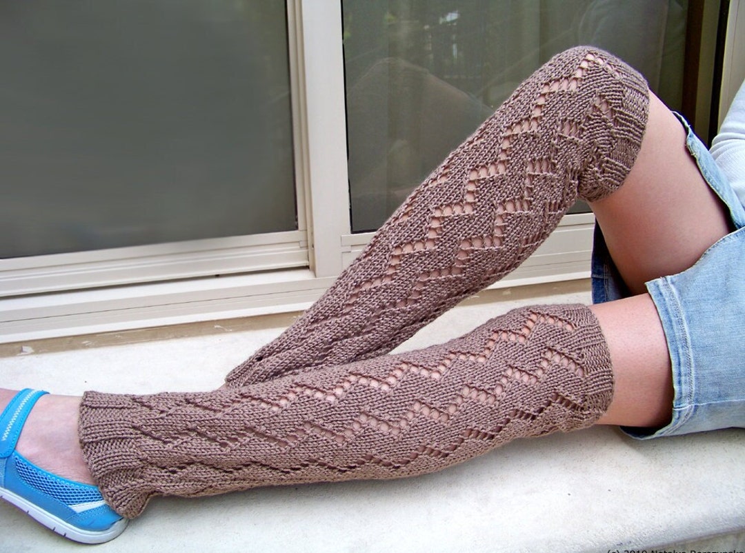 Lace Leg Warmers Knitting Pattern Knit Legwarmers Easy Tutorial