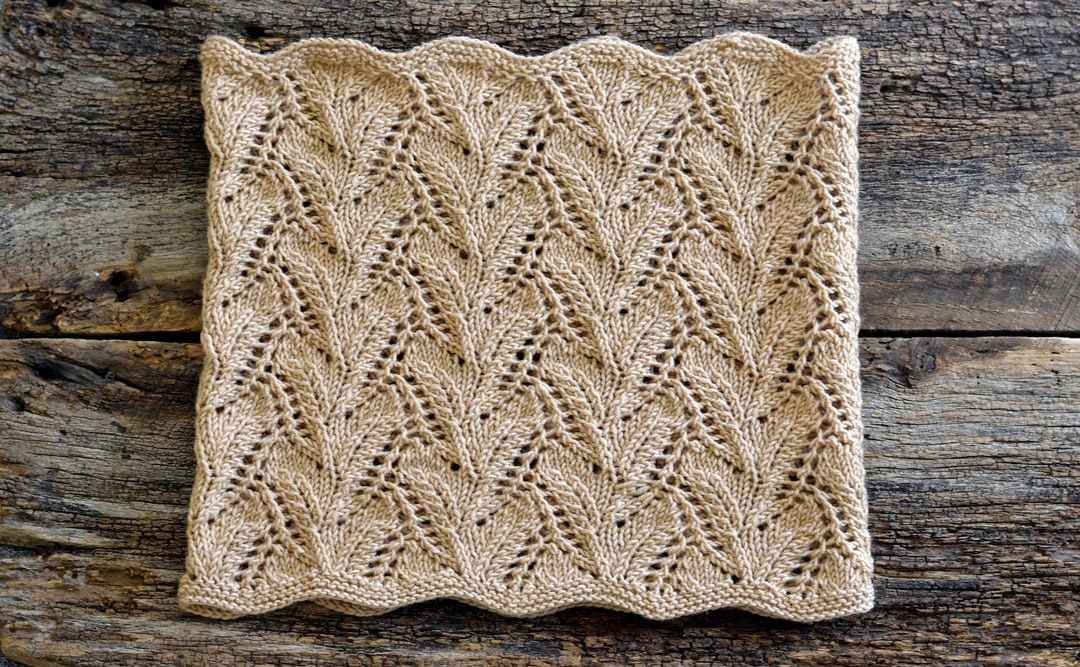 Cowl Knitting Pattern, Knit Cowl Pattern, Easy Lace DK Knitting Pattern ...