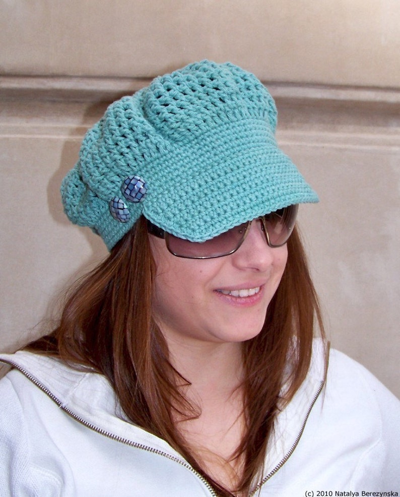 Crochet Newsboy Hat Pattern Crochet Hat Pattern Newsboy Cap - Etsy