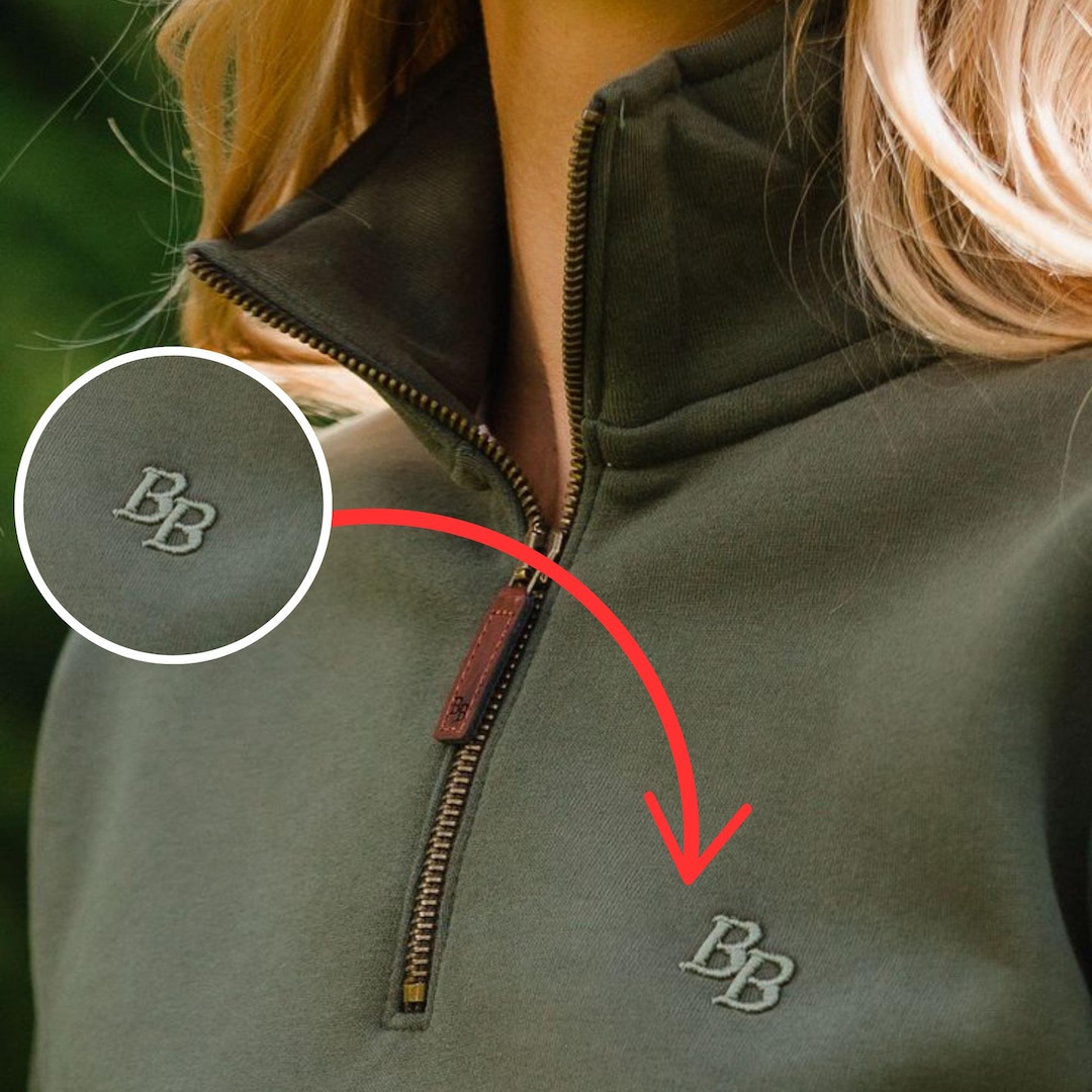 Custom Embroidered Quarter Zip Windbreaker Zip up Performance ...