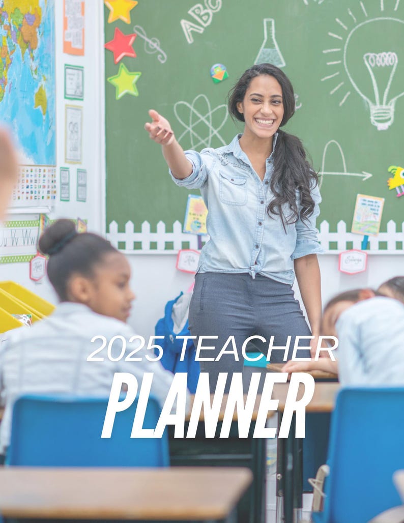 2025 Teacher Planner – Lesson Plan Organizer, Grade Tracker, and ...