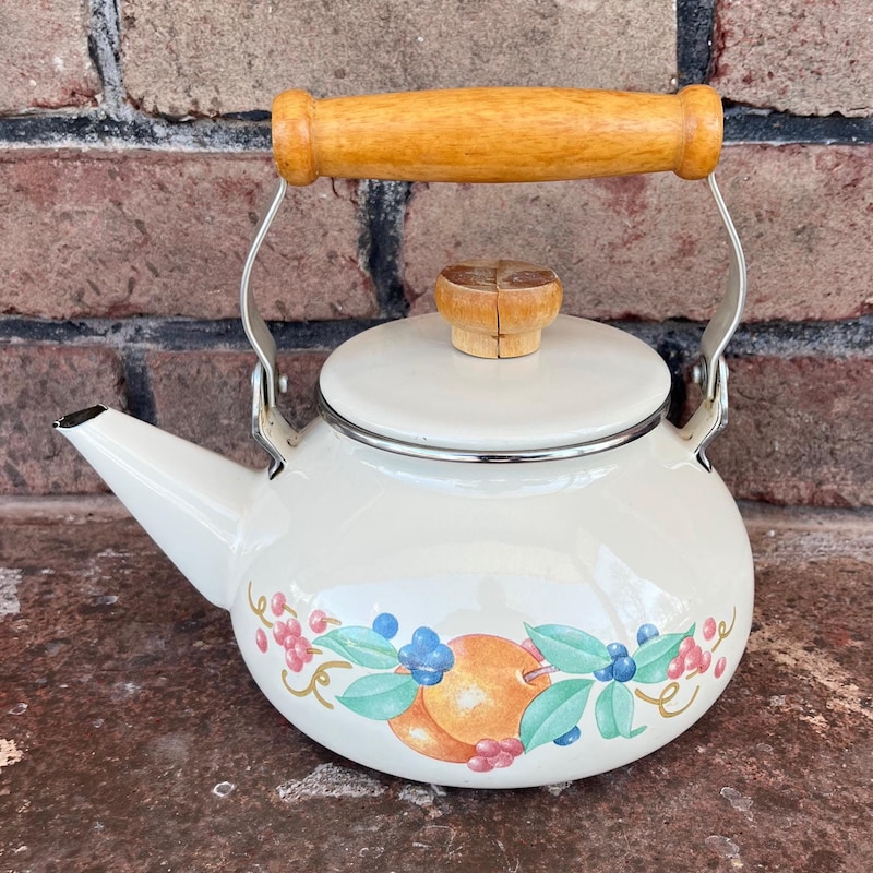 Enamel Tea Pot - Etsy