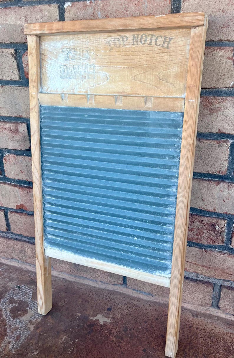 Vintage Large Washboard: Farmhouse Laundry Room Decor - Etsy