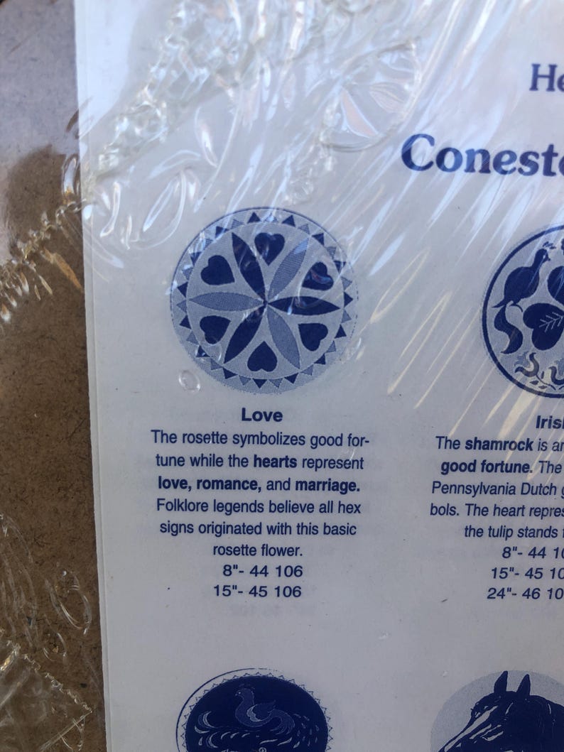 Vintage Hex Sign, Love Hex Sign, Small Hex Sign, 7.5" Hex Sign ...