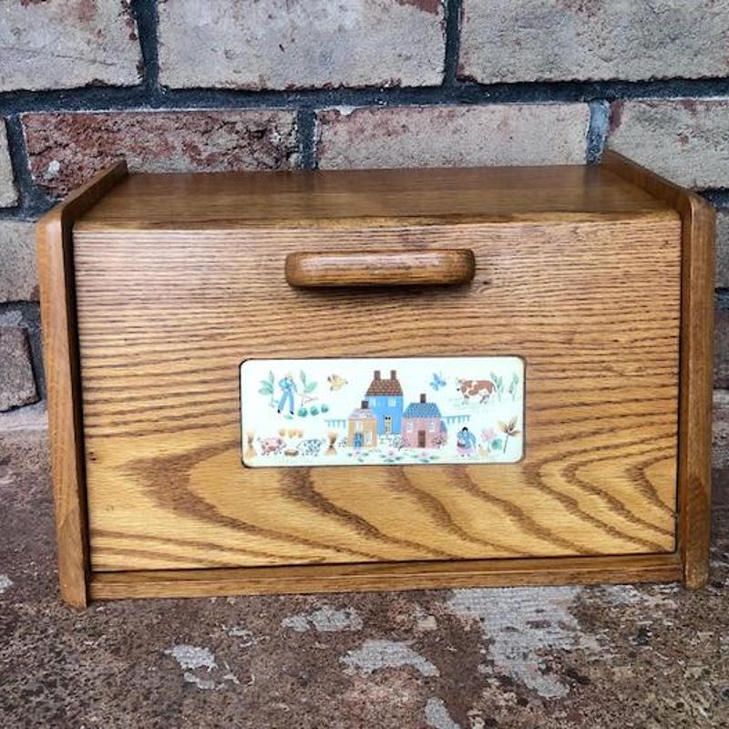 Vintage Bread Box - Etsy