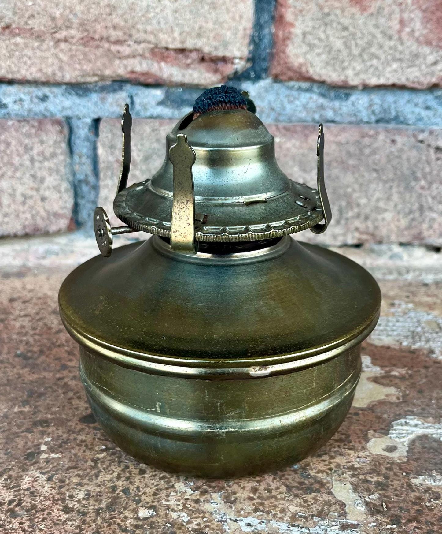 Vintage Metal Oil Lamp, Wall Mount Oil Lamp, Table Top Metal Oil Lamp ...