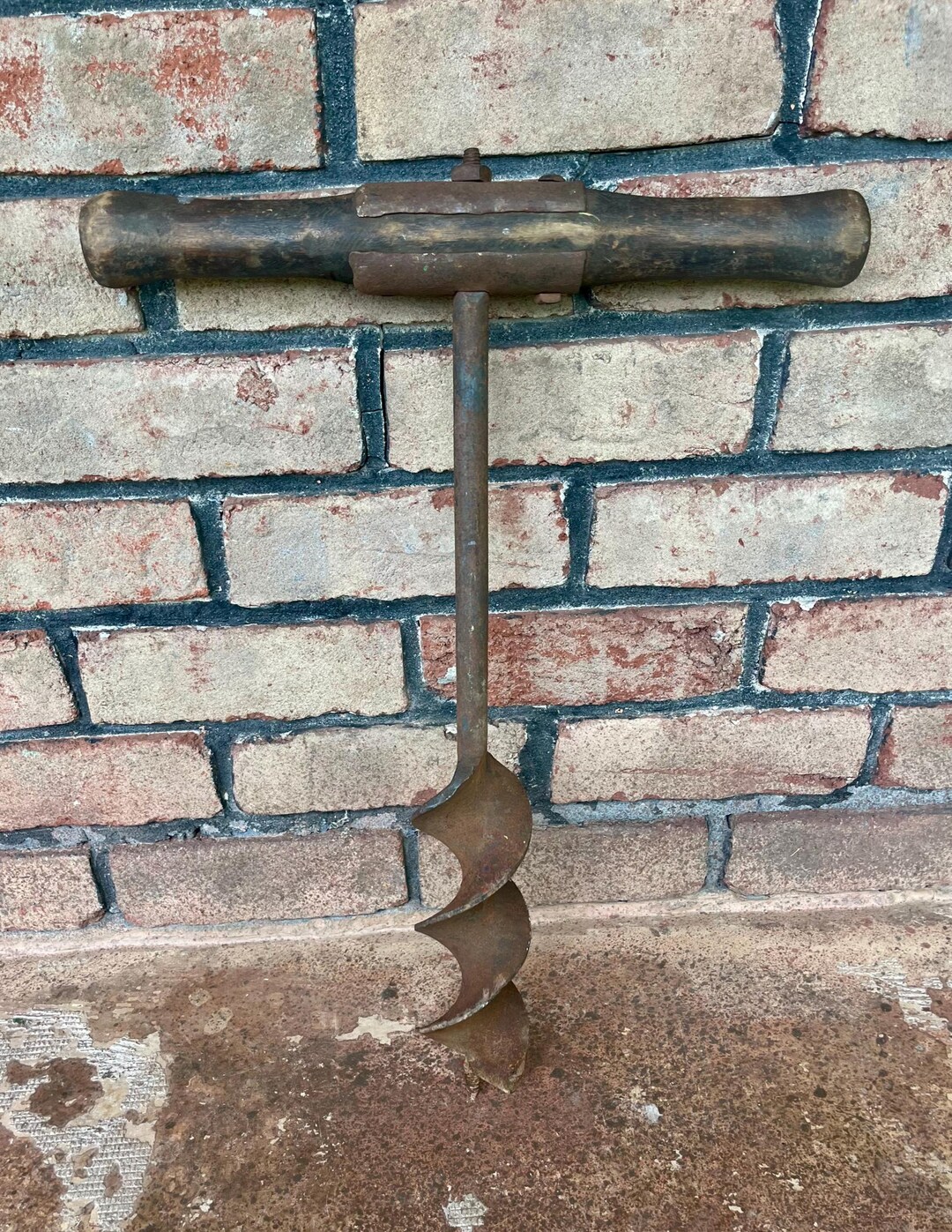 Antique T Handle Wood Auger, 1800s Hand Tool, Primitive Wood Tool, 3 ...