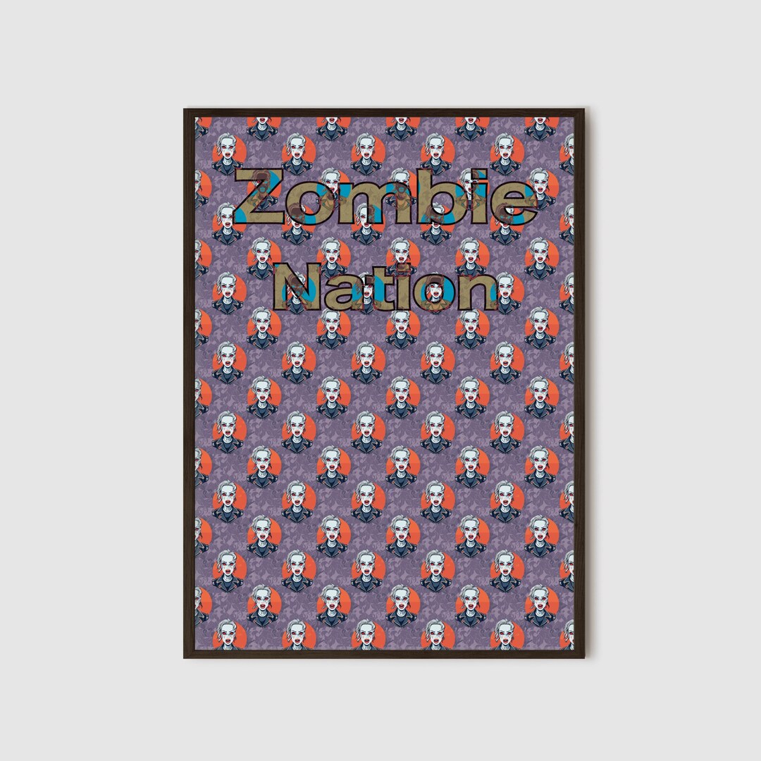 Vampira's Vinyl Vendetta Gothic Punk Zombie Print Wall Art Alternative ...