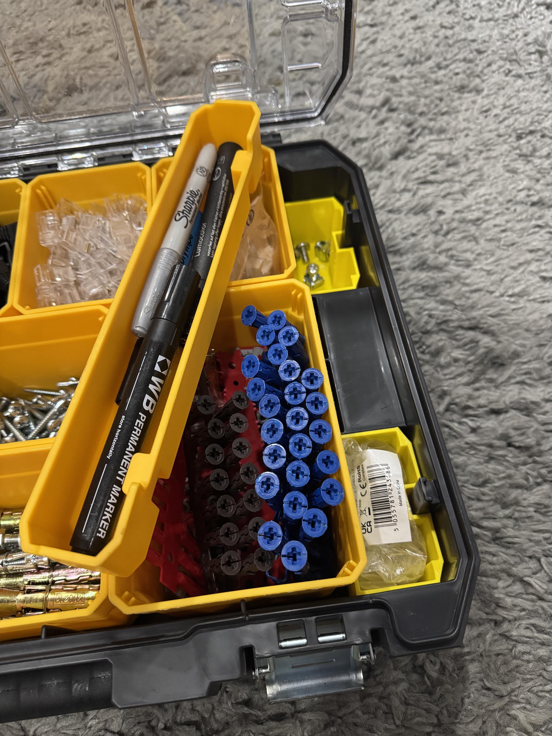 3D Printed Inserts for Dewalt TSTAK 2.0 Water Sealed Organiser (4 Pack ...