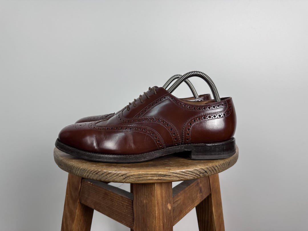 Loake Design Dawson Brown Leather Derby Brogue Shoes Size US 7 - Etsy ...