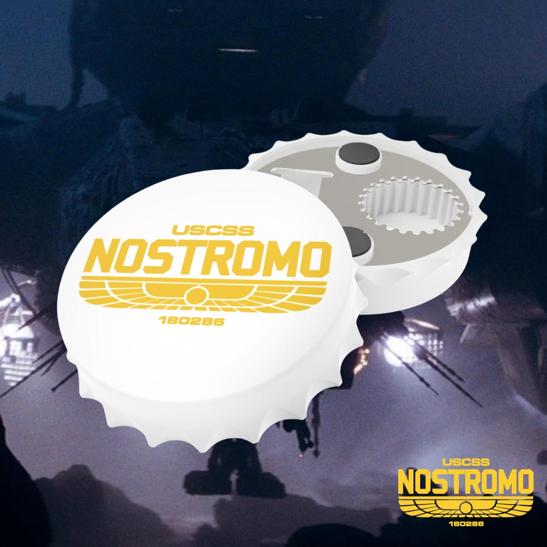USCSS Nostromo Bottle Opener, Alien Franchise Magnet, Sci-fi Kitchen ...