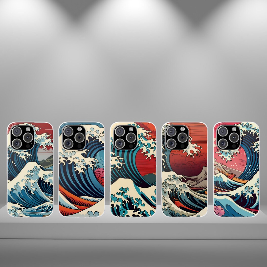 Japanese Wave Phone Case Kanagawa Wave Phone Case Design,soft Case ...