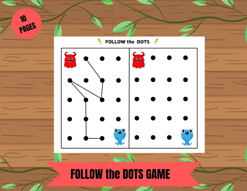 FOLLOW the DOTS GAME - Etsy