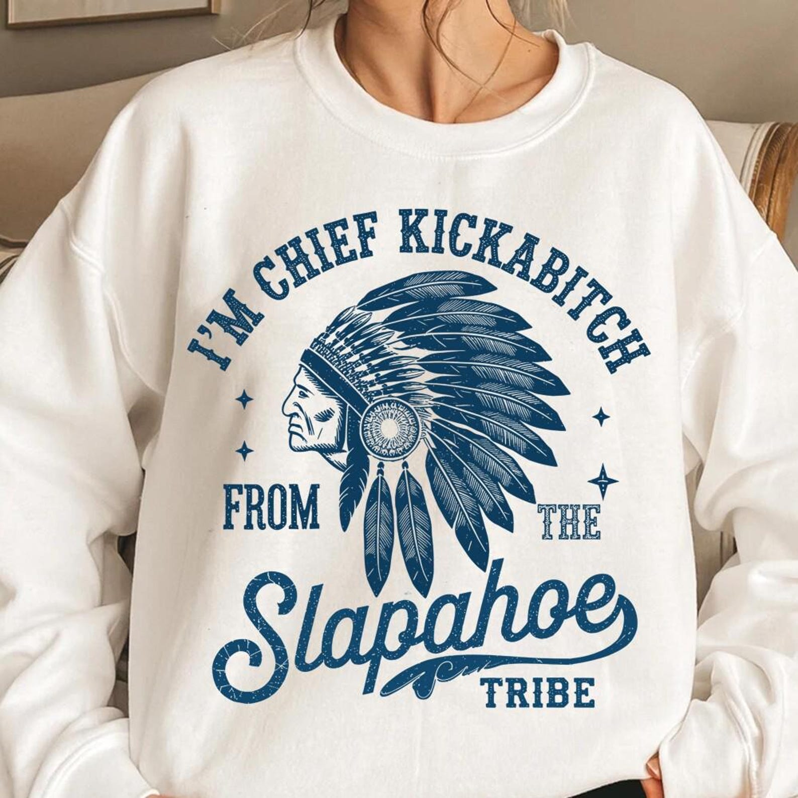 Chief Kickabitch Slapahoe Tribe Png, American Indian Chief Png, Funny ...