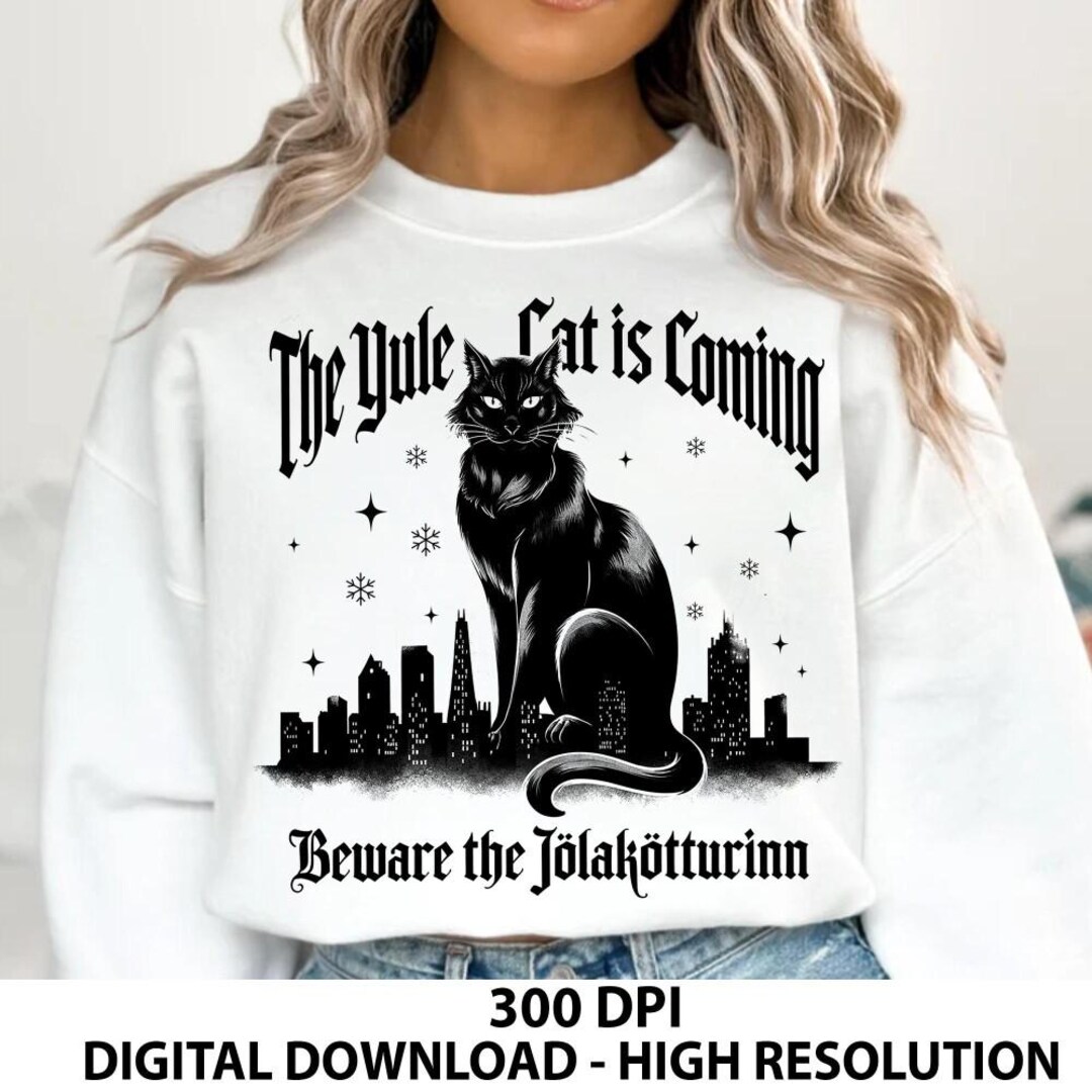 The Yule Cat Png, Holiday Winter Solstice Yule Icelandic Folklore Dark ...