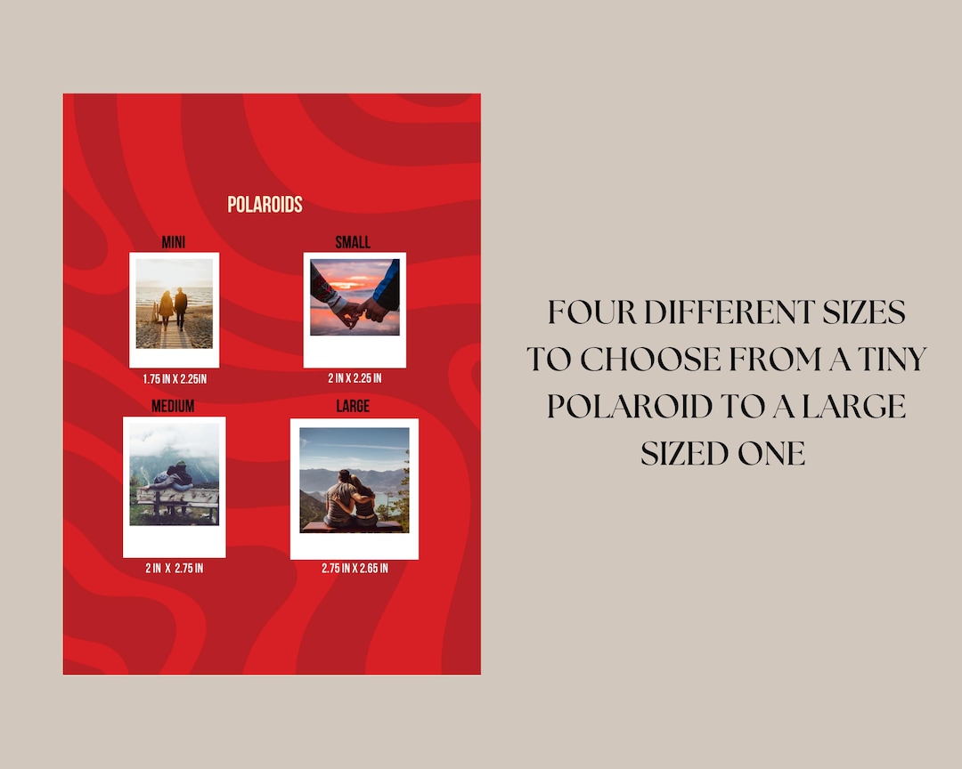 Editable Polaroid Template for Canva | Photo Collage (digital Download ...