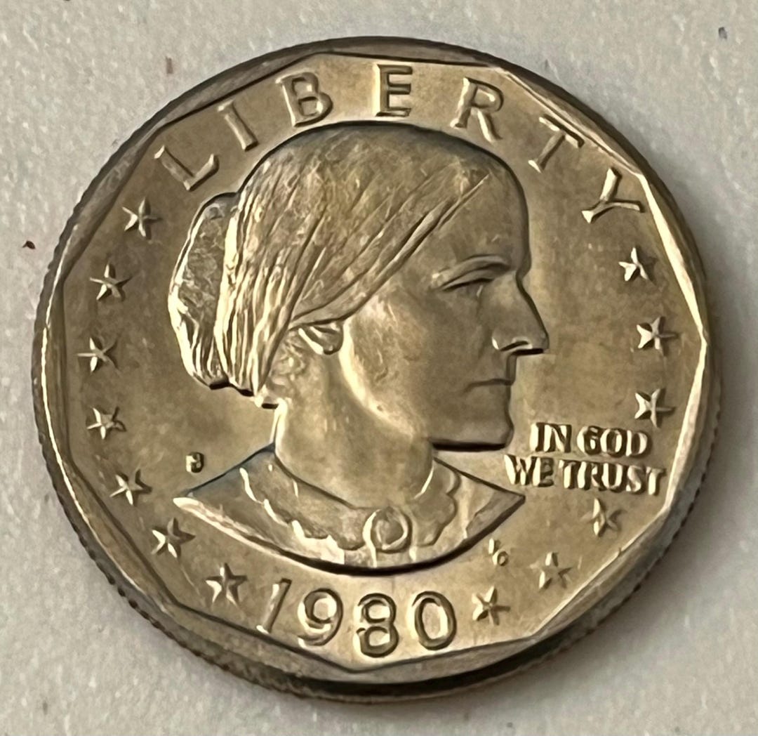 1980 S U.S. Susan B. Anthony 1 Dollar Coin - Etsy