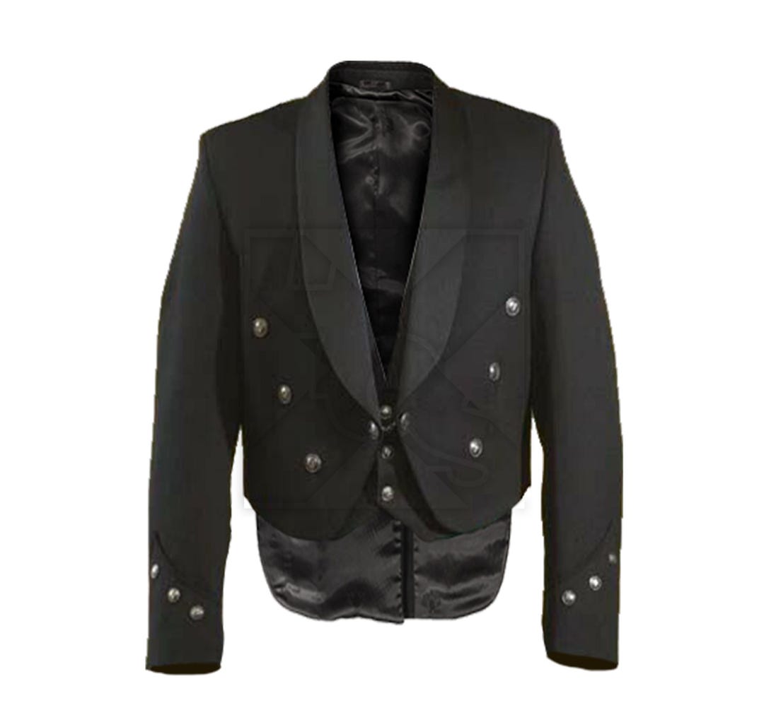 Brian Boru Jacket With 3 Button Waistcoat | Men's Wedding Kilt Jacket ...