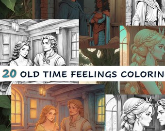 20 Old Fantastic Taverns Coloring Pages | A4 Size | RPG Art | Printable ...