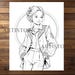 20 Modern Rococo Coloring Pages – Digital Download, Elegant Fusion Art ...