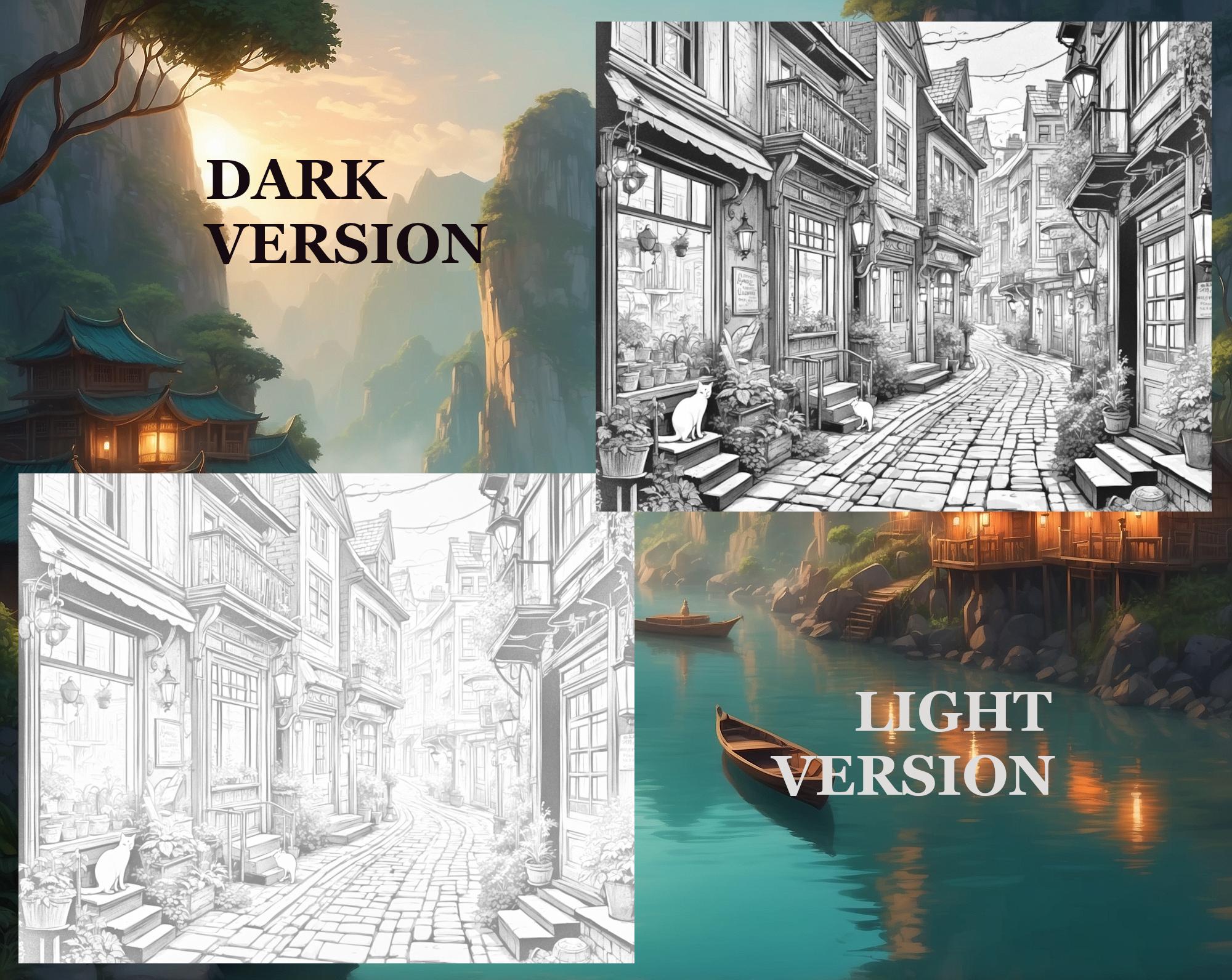 Enchanting Fantasy World Coloring Pages | A4 | Rpg-inspired | Printable ...