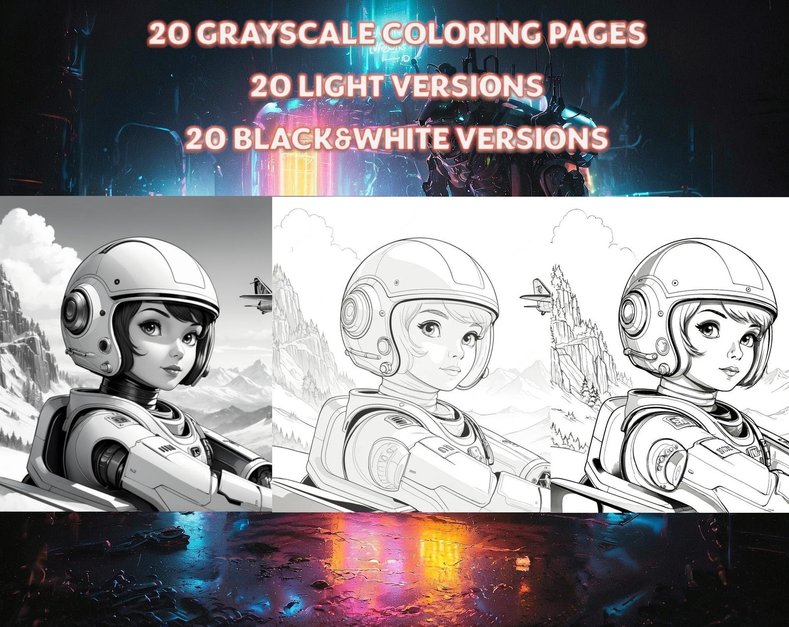 20 Robots and Their Professions Coloring Pages for Adults & Kids ...