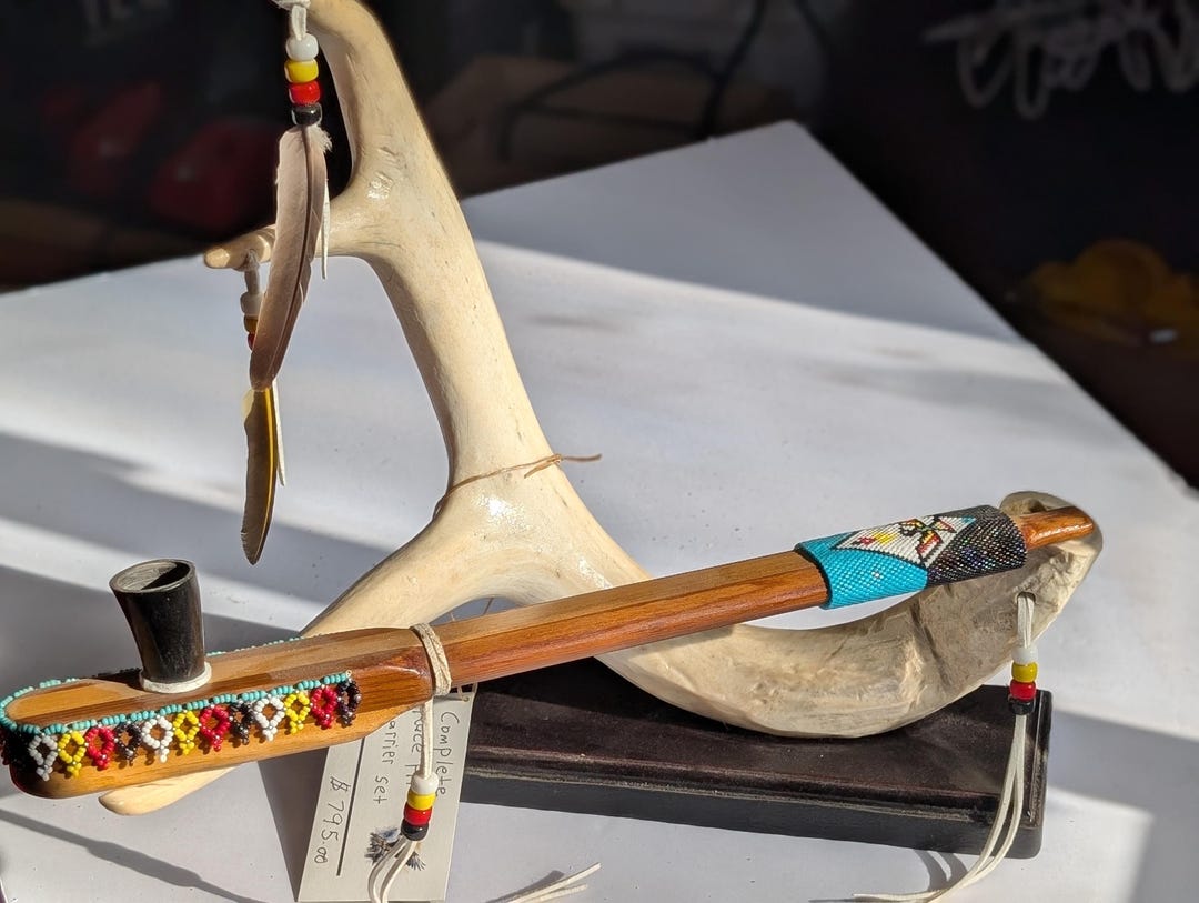 Traditional Indigenous Ceremonial Pipe Carrier Ensemble- Handmade Pipe ...