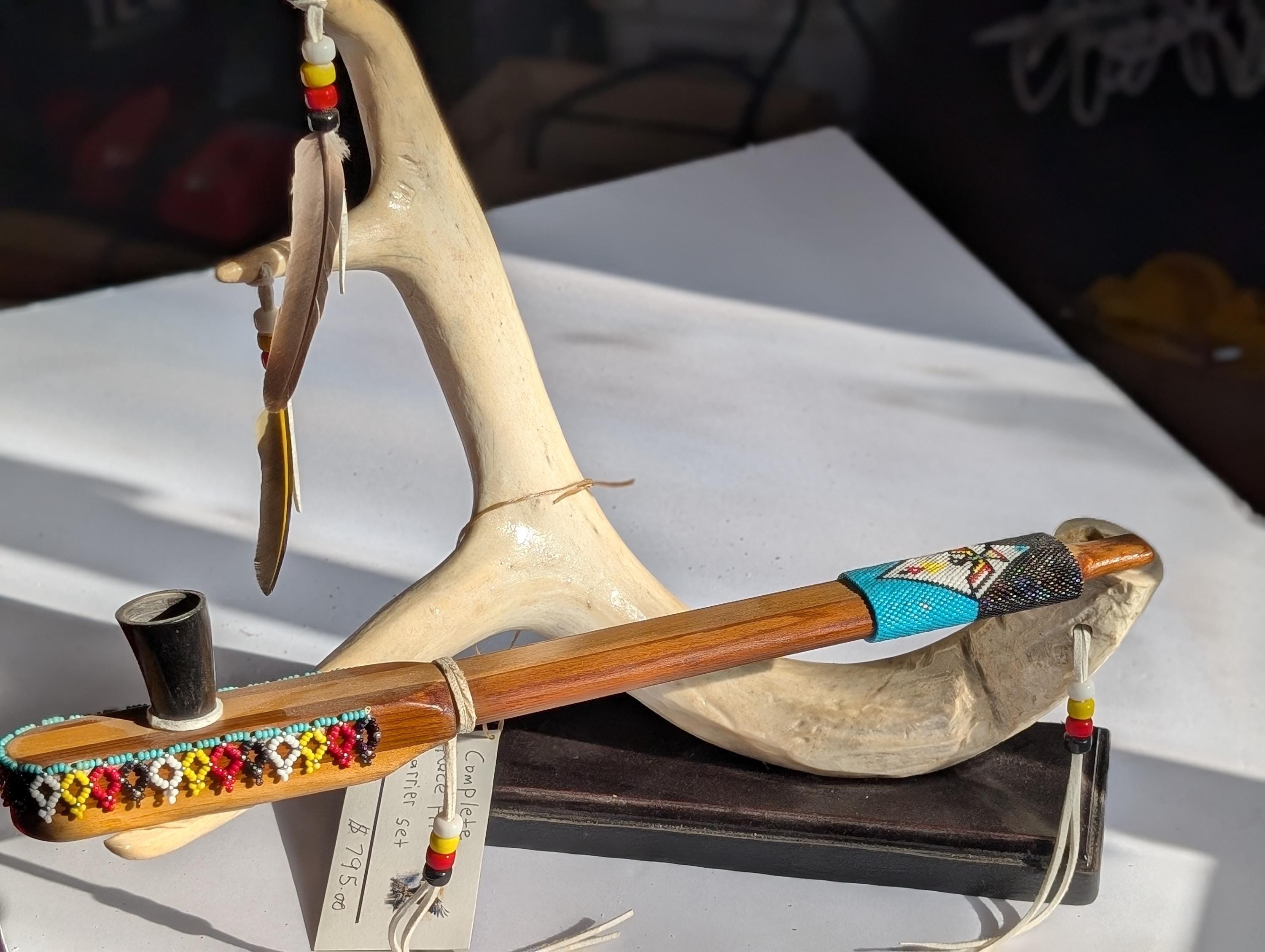 Traditional Indigenous Ceremonial Pipe Carrier Ensemble- Handmade Pipe ...