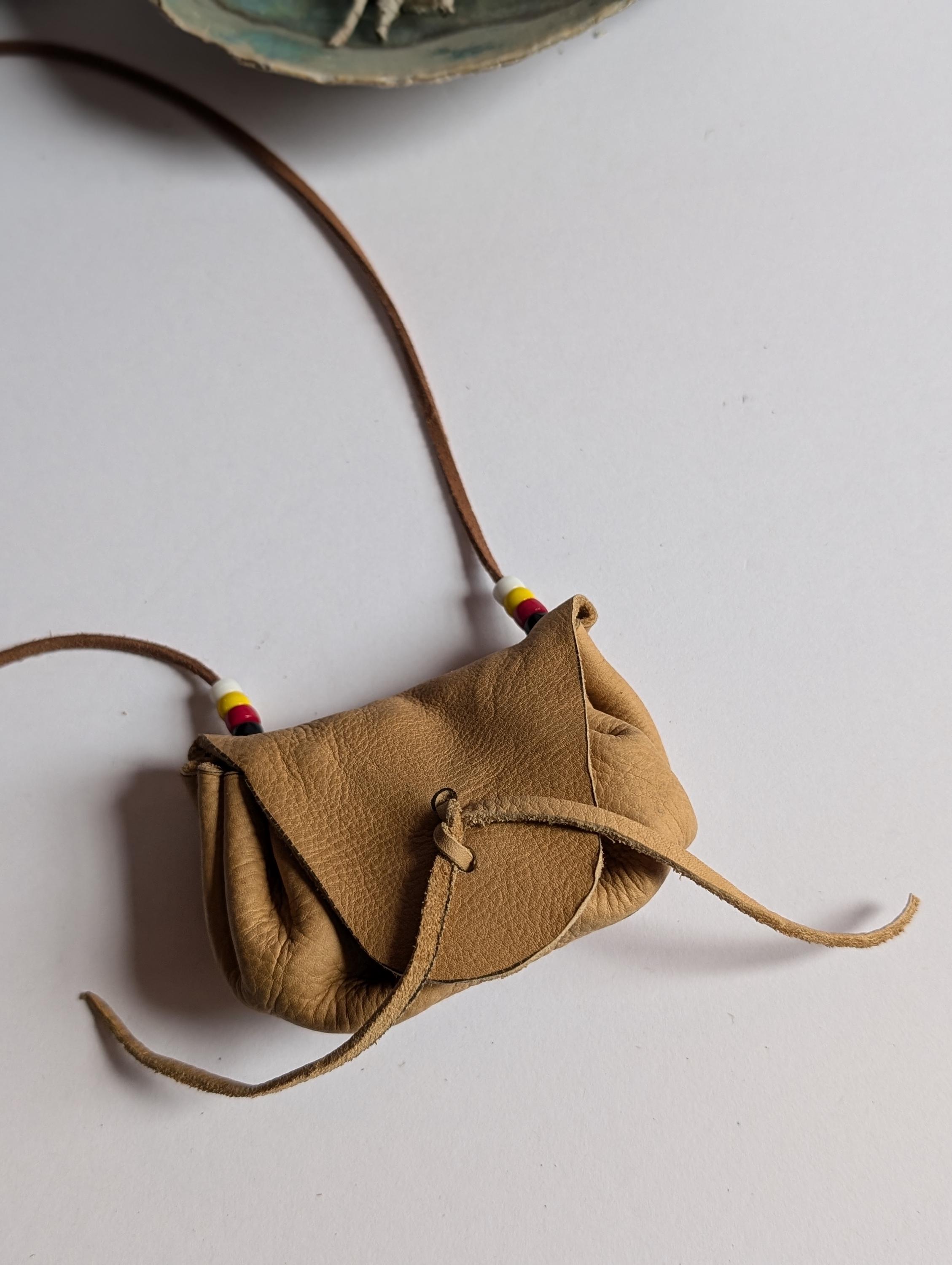 Genuine Leather Indigenous Body Pouch. - Etsy