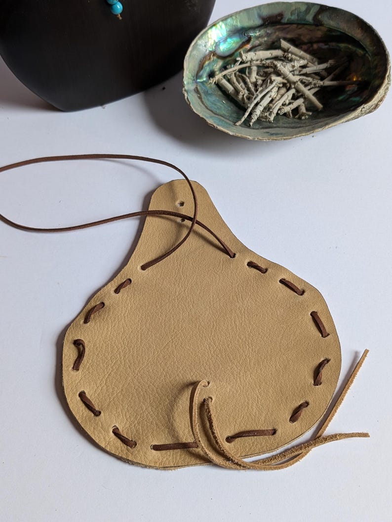 Genuine Leather Indigenous Body Pouch. - Etsy