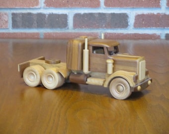 Wood semi truck | Etsy