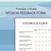 Session Feedback Form | Session Evaluation, Psychology, Therapy ...
