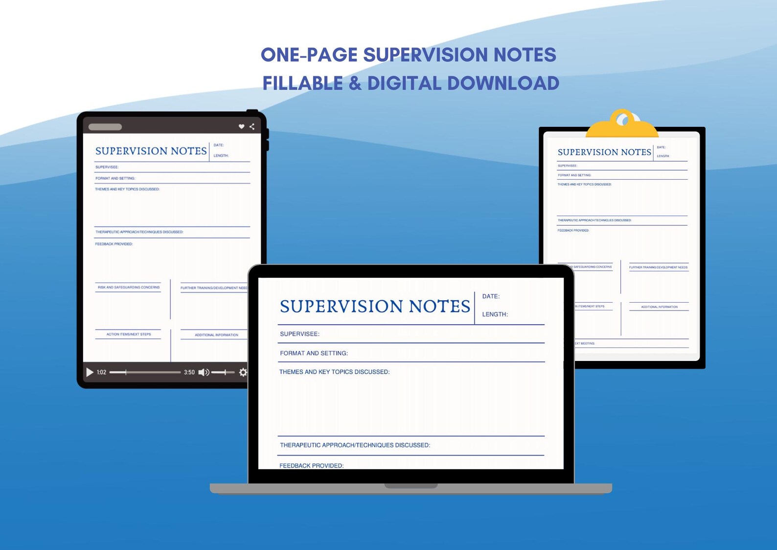 Supervisor's Supervision Notes: A Comprehensive Record for Clinical ...
