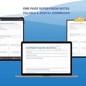 Supervisor's Supervision Notes: A Comprehensive Record for Clinical ...
