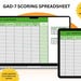 GAD-7 Scoring & Analysis Tool: Automated Excel Template (digital ...