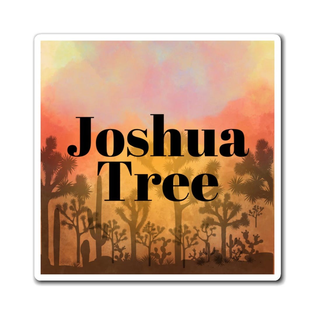 Colorful Joshua Tree Magnet, Desert Vibes Fridge Magnet, Southwest ...